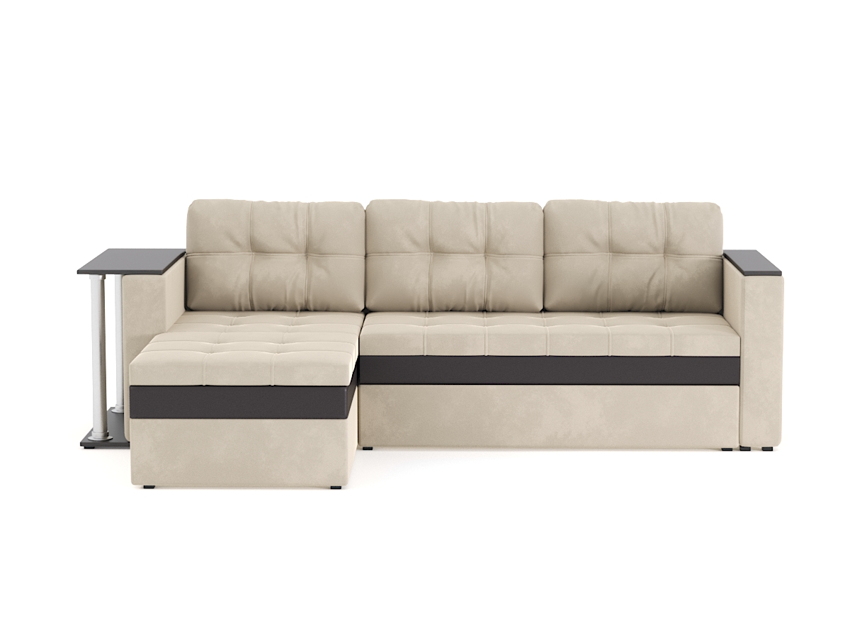 Диваны, Угловой диван "Атланта со столиком ЛДСП" зара крем 02 купить ...